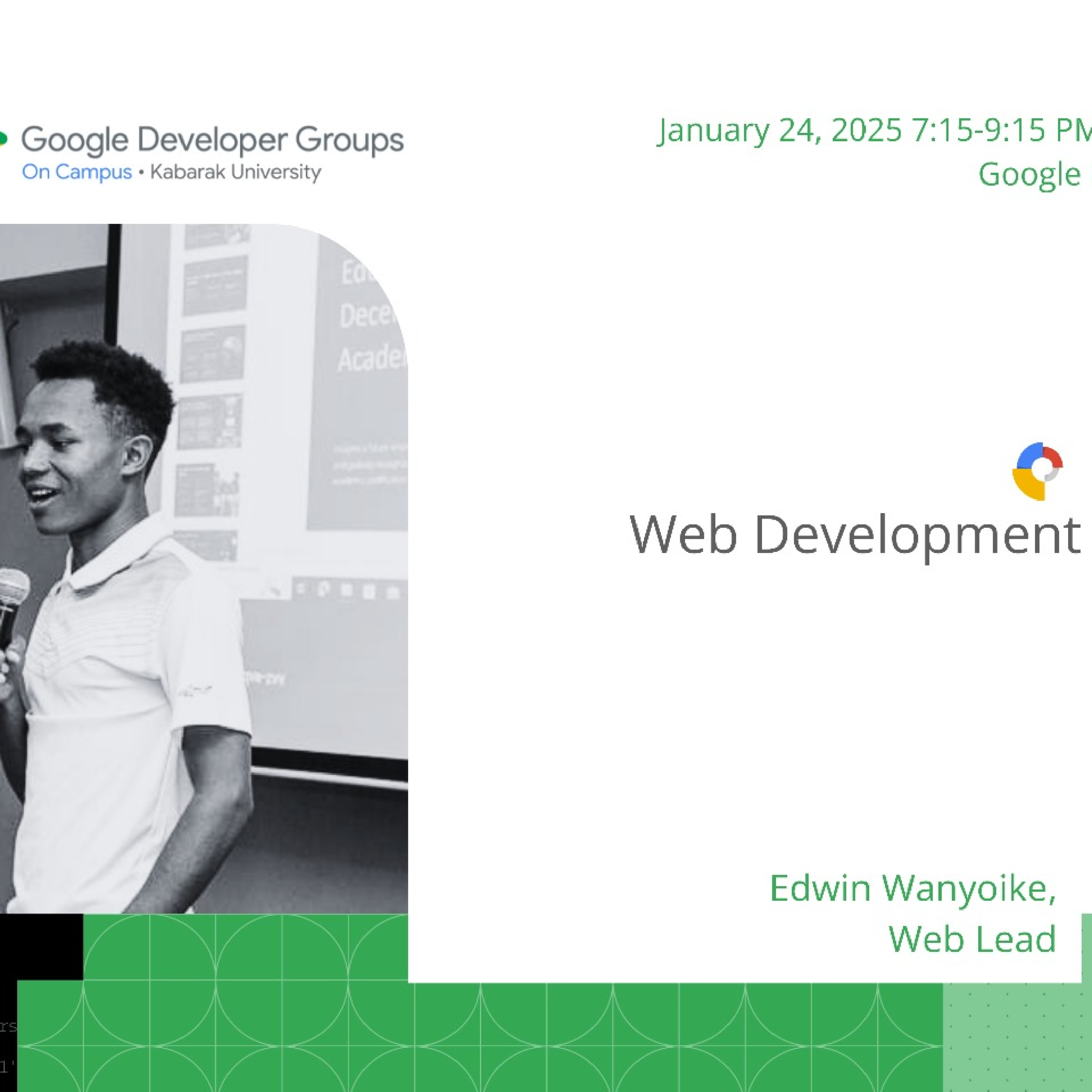 See Web Development at Google Developer Groups GDG on Campus Kabarak University - Nakuru, Kenya